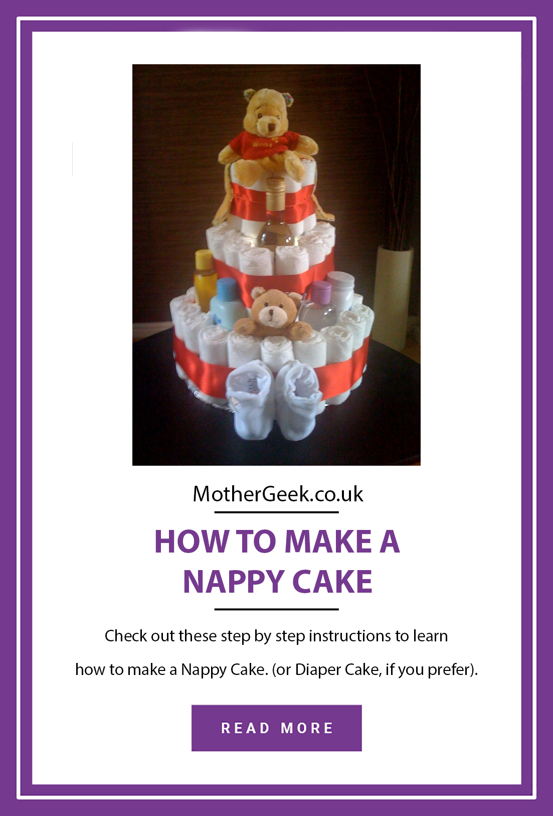How To Make A Nappy Cake - 1 Easy Tutorial from a UK Blog